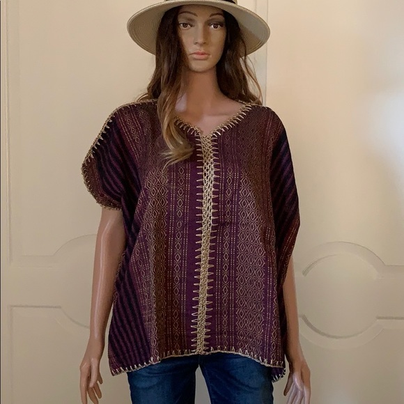 New HandMade | Tops | Mexican Tunic Made On A Treadle Loom Hipp | Poshmark